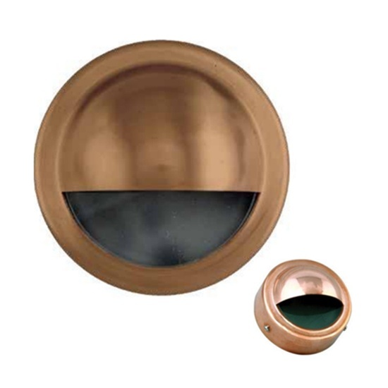Copper Step Lights with Large Eyelid
