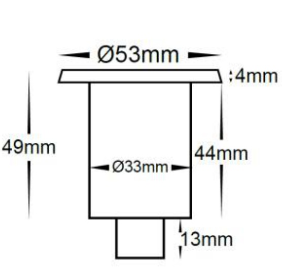 Solid Copper Deck Light