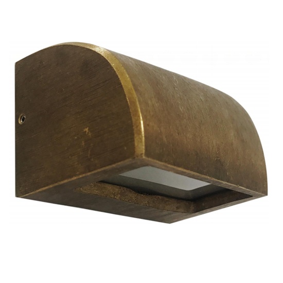 Ridge Solid Bronze Rectangular Step Light