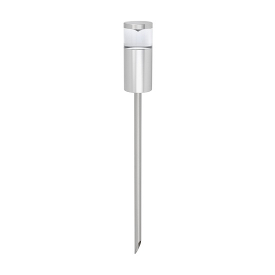 Perspex Lens Titanium Aluminium Garden Spike Light