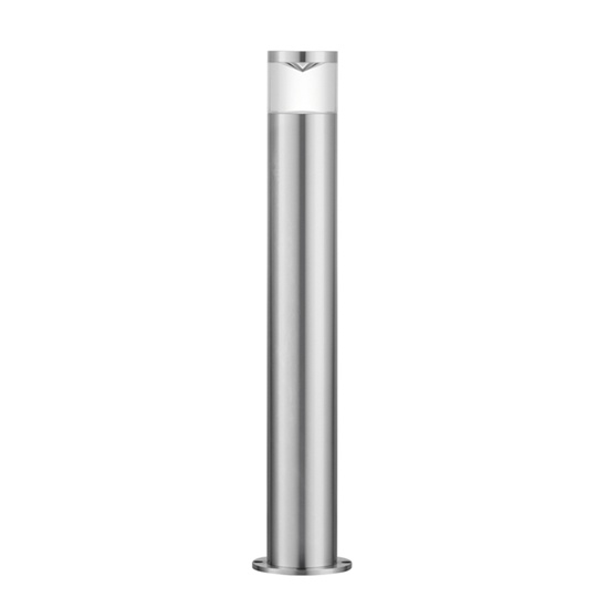 Perspex Lens Titanium Aluminium Bollard Light