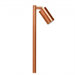 Solid Copper Garden Spike Light