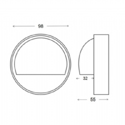 316 Stainless Steel Step Lights with Eyelid
